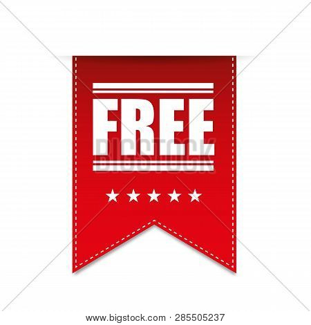 Big Red Free Ribbon. Vector & Photo (Free Trial) | Bigstock