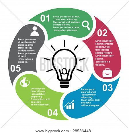 5 Steps Vector Vector & Photo (Free Trial) | Bigstock