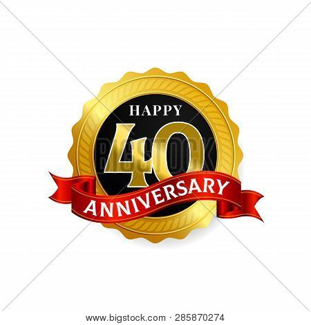 Happy 40 Years Vector & Photo (Free Trial) | Bigstock