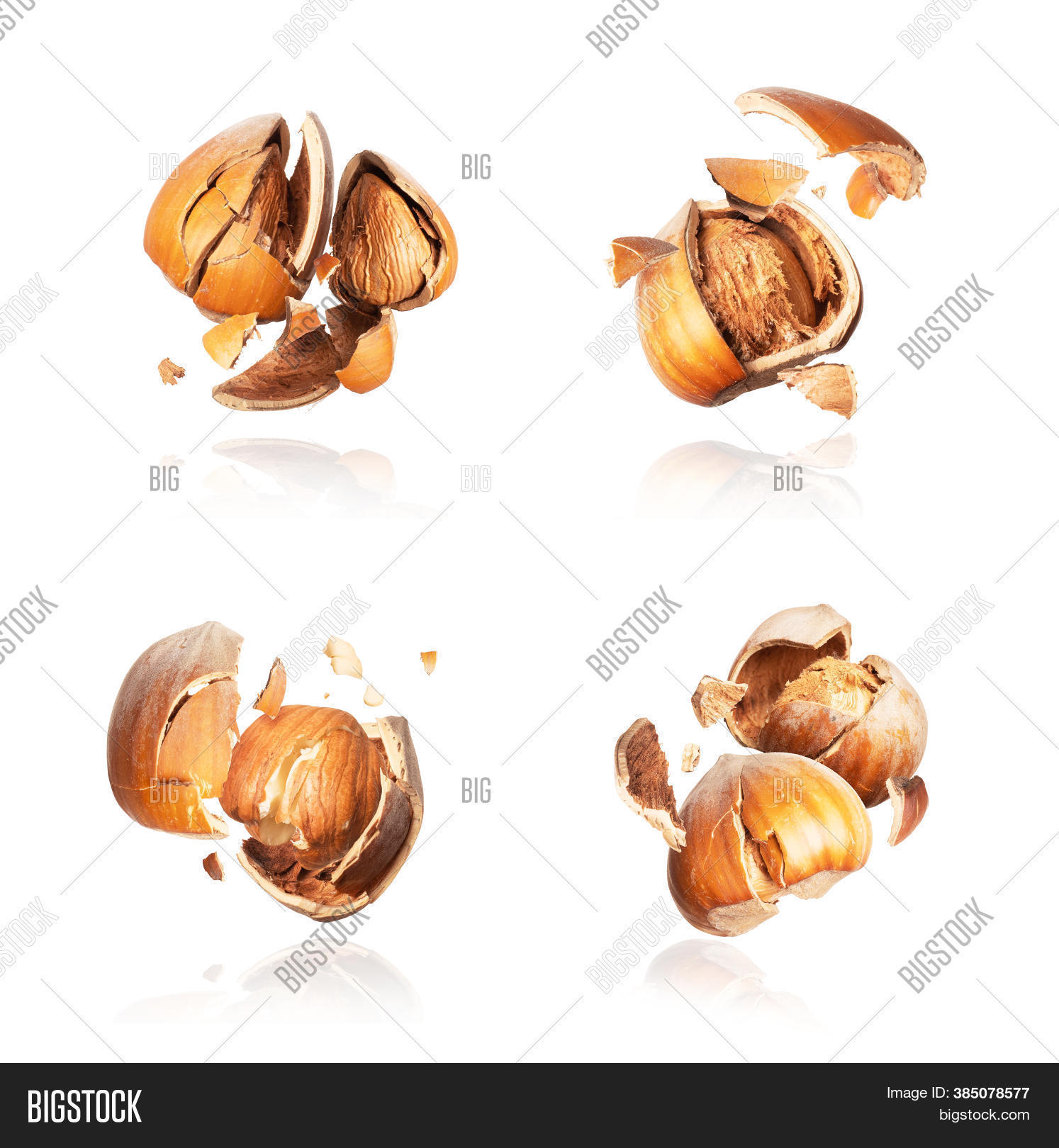 Set Crushed Hazelnuts Image & Photo (Free Trial) | Bigstock