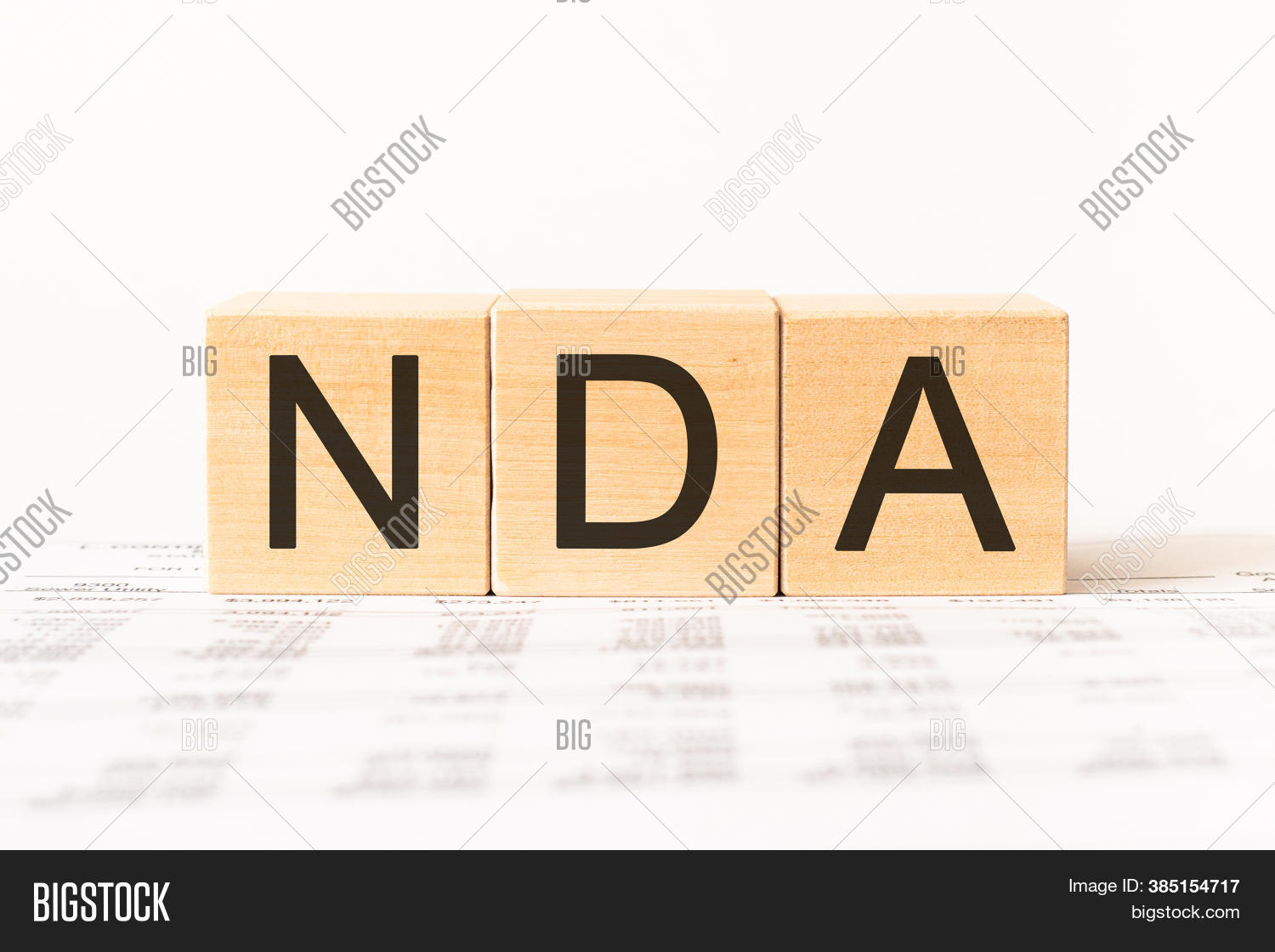 Word Nda. Wooden Small Image & Photo (Free Trial) | Bigstock