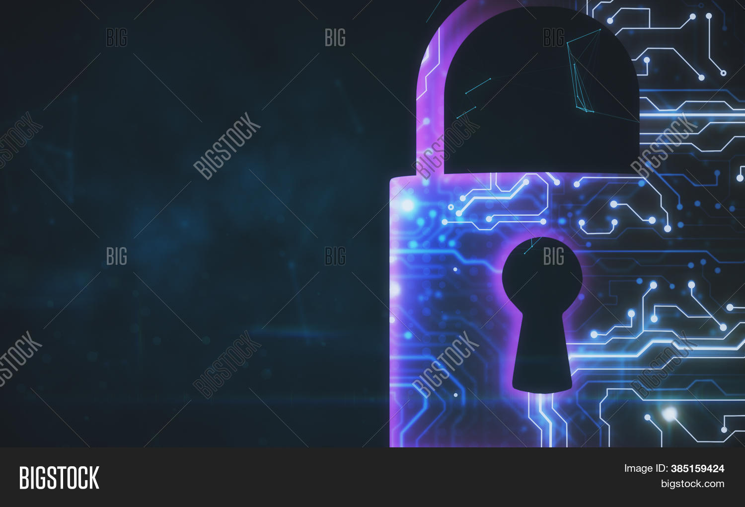 Glowing Circuit Lock Image & Photo (Free Trial) | Bigstock