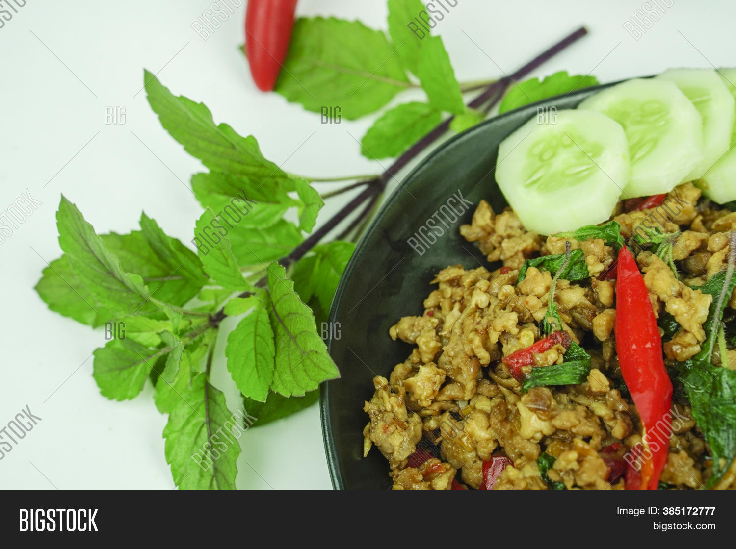Pad Krapao Gai Thai Image & Photo (Free Trial) | Bigstock