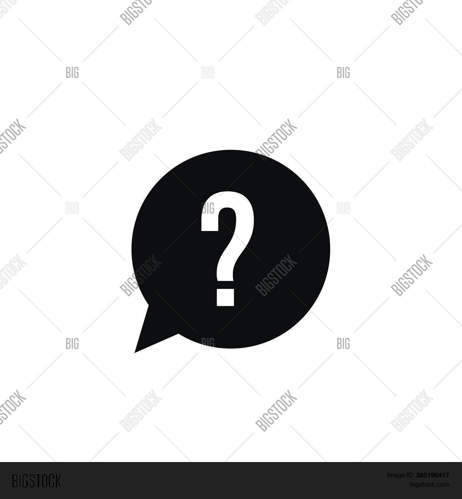 Question Mark Bubble Vector & Photo (Free Trial) | Bigstock