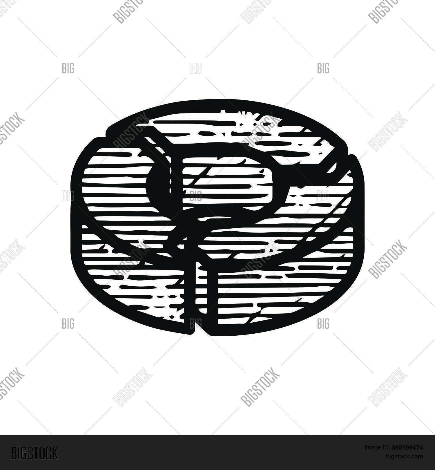 Pie Cart Icon Hand Vector & Photo (Free Trial) | Bigstock