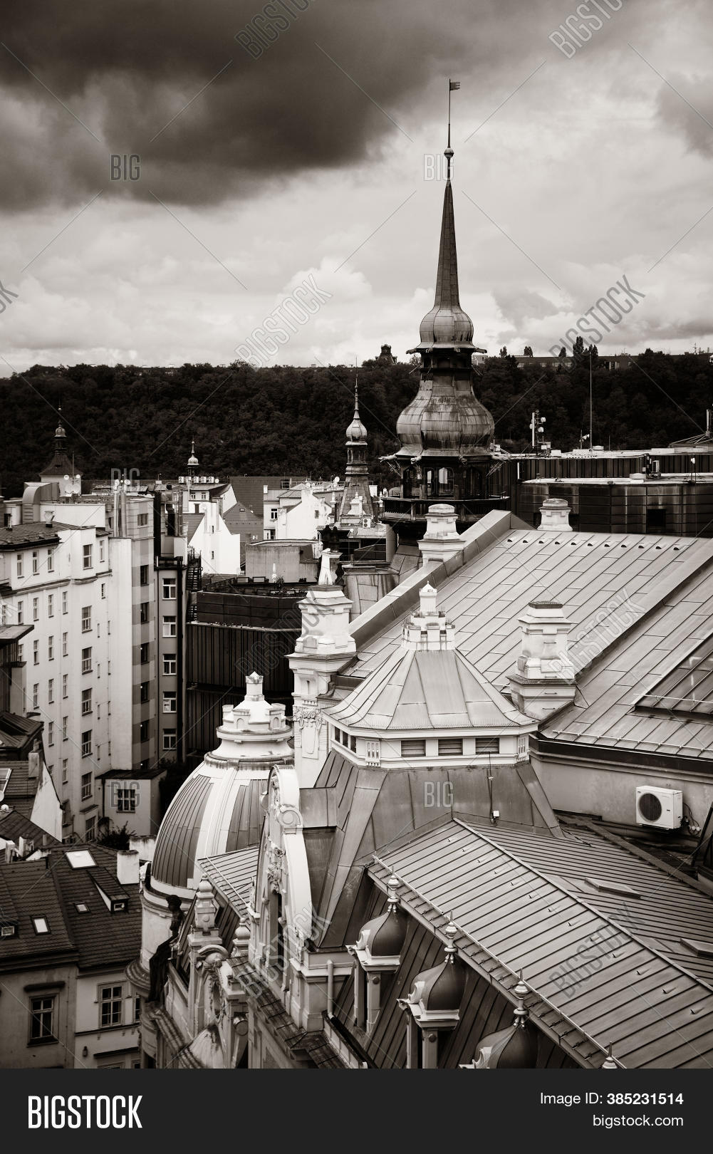 Prague Skyline Rooftop Image & Photo (Free Trial) | Bigstock