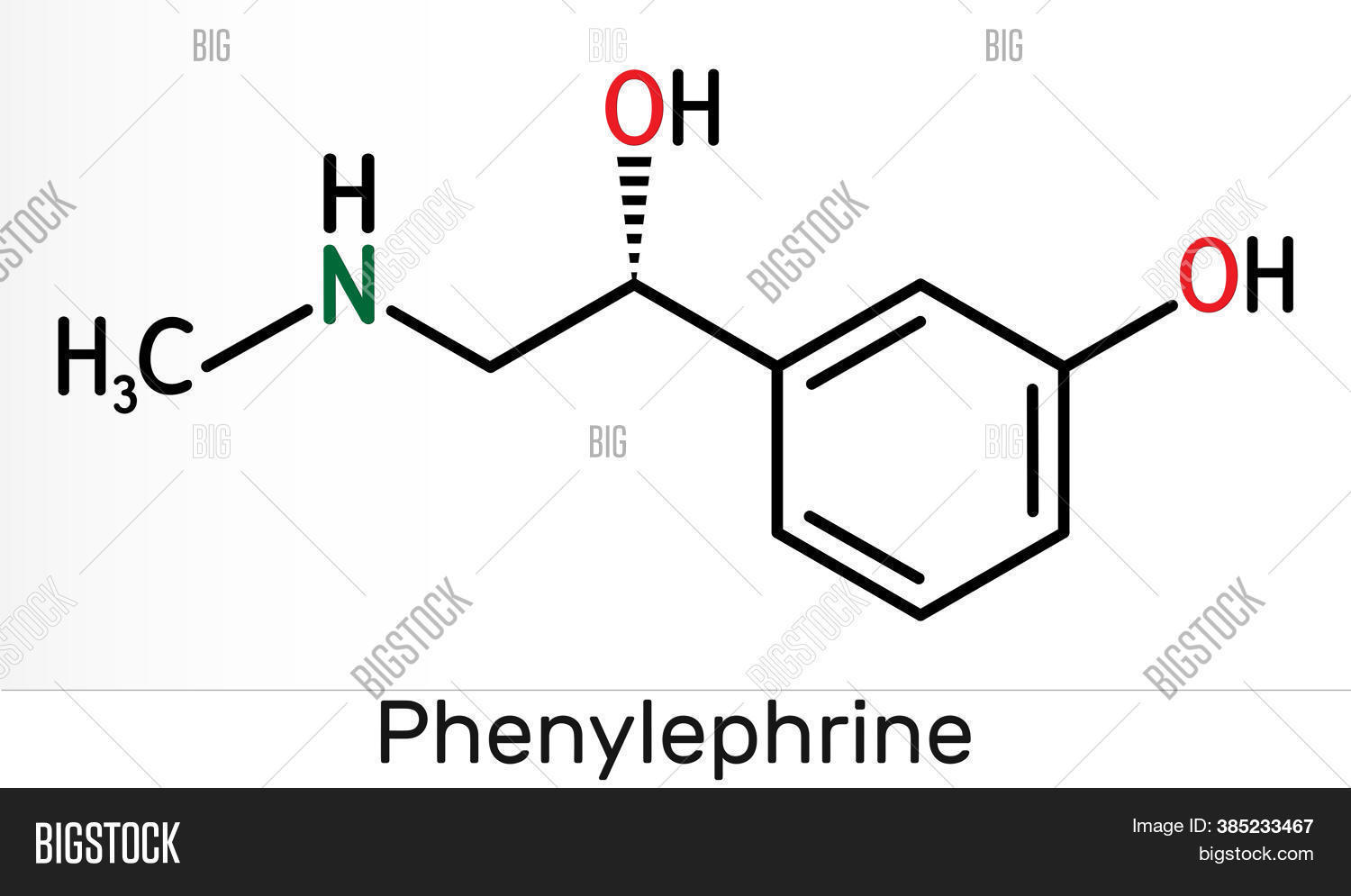 Phenylephrine Molecule Image & Photo (Free Trial) | Bigstock