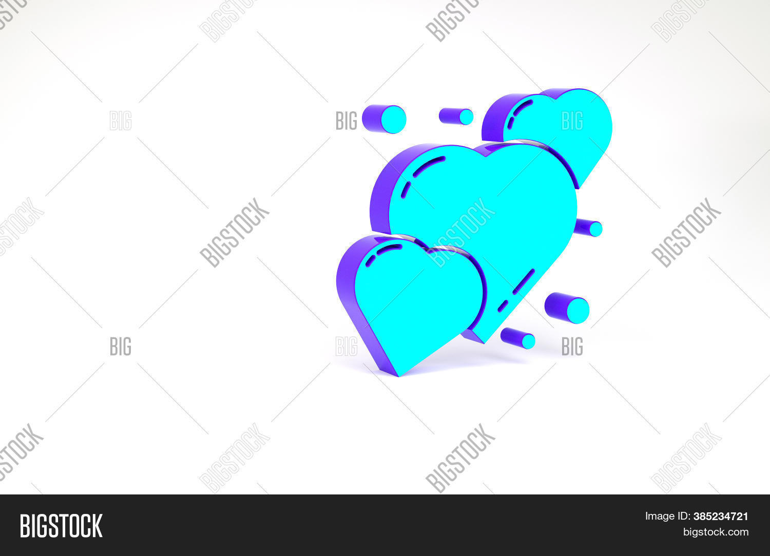 Turquoise Heart Icon Image & Photo (Free Trial) | Bigstock