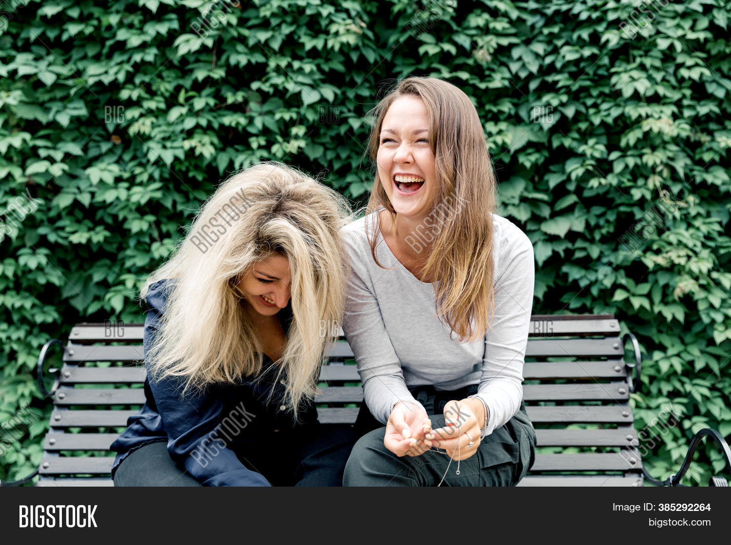 Two Friends Met Park Image & Photo (Free Trial) | Bigstock
