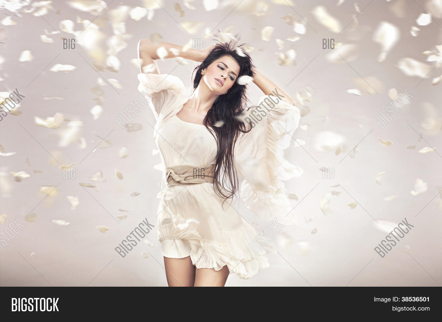 Sexy Lady Among Petals Image & Photo (Free Trial) | Bigstock