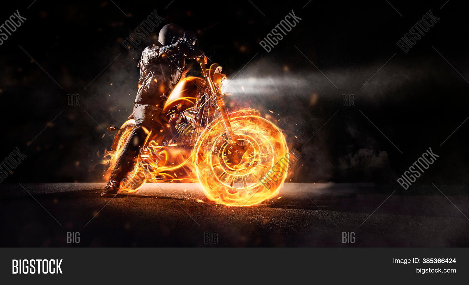 Dark Motorbiker Image & Photo (Free Trial) | Bigstock