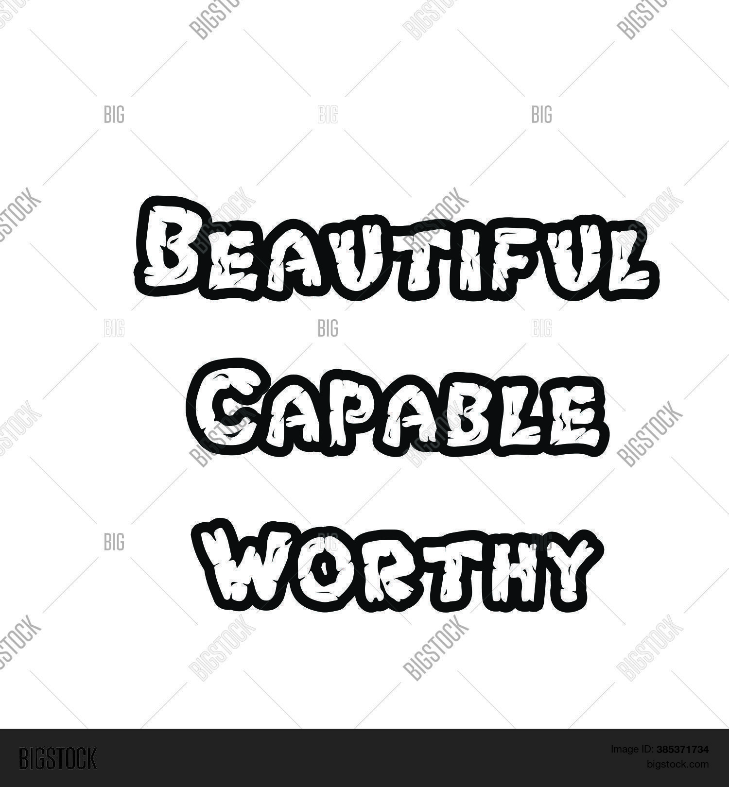 Beautiful, Capable, Vector & Photo (Free Trial) | Bigstock