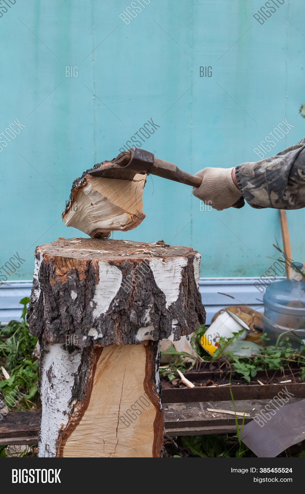 Log Wood Chopped Into Image & Photo (Free Trial) | Bigstock