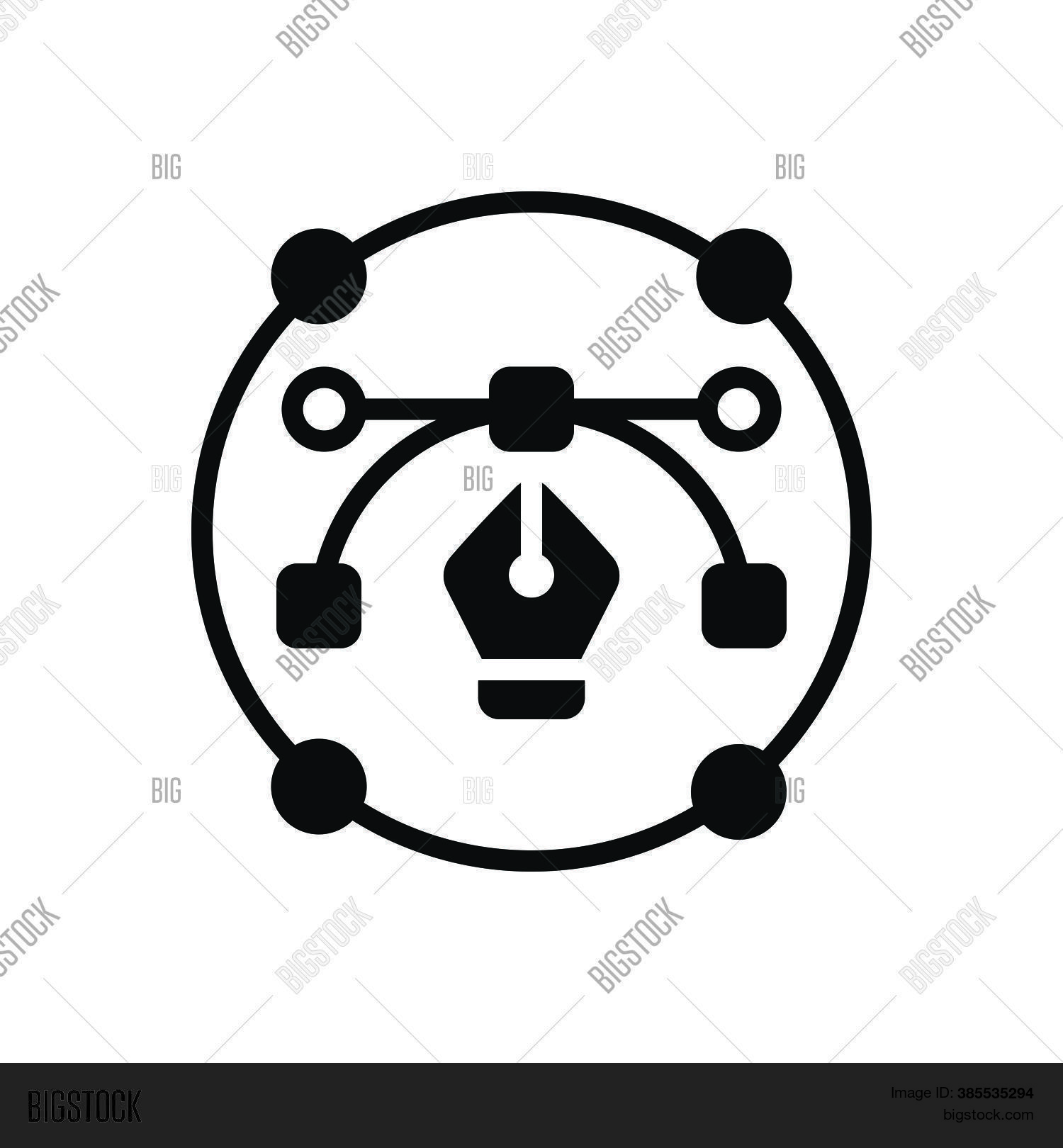 Black Solid Icon Path Vector & Photo (Free Trial) | Bigstock