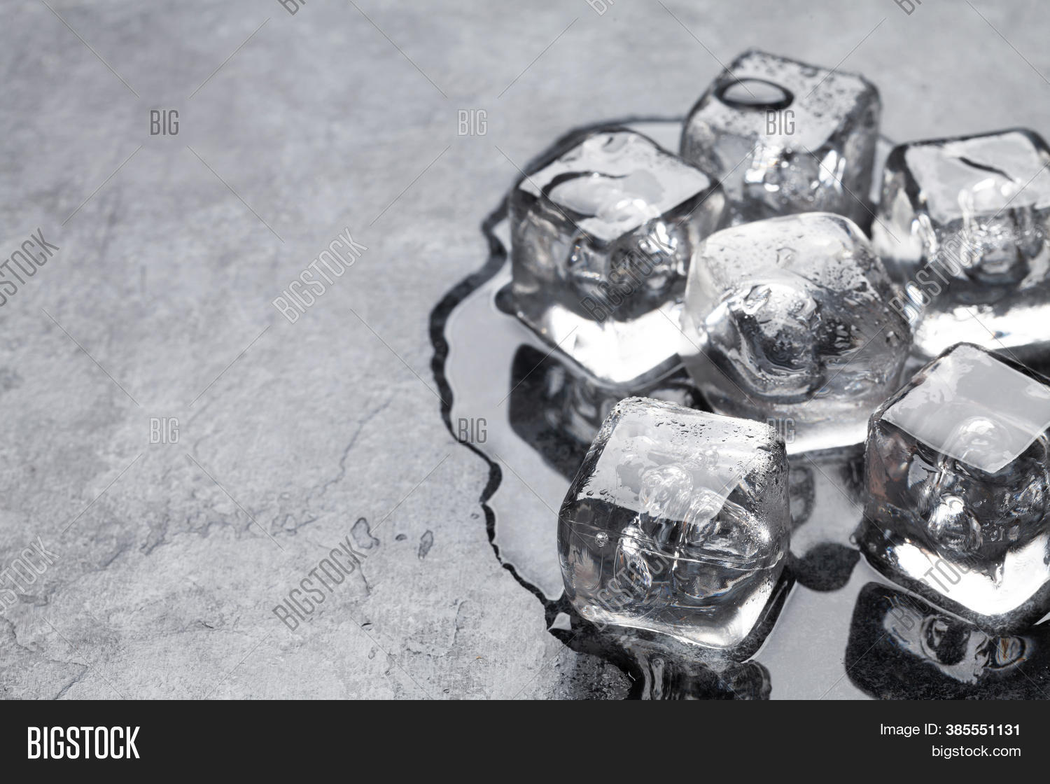 Ice Cubes Water Drops Image & Photo (Free Trial) | Bigstock