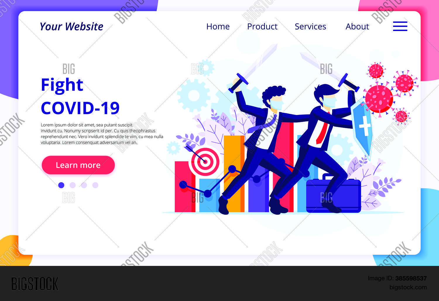 Fight Virus Concept, Vector & Photo (Free Trial) | Bigstock