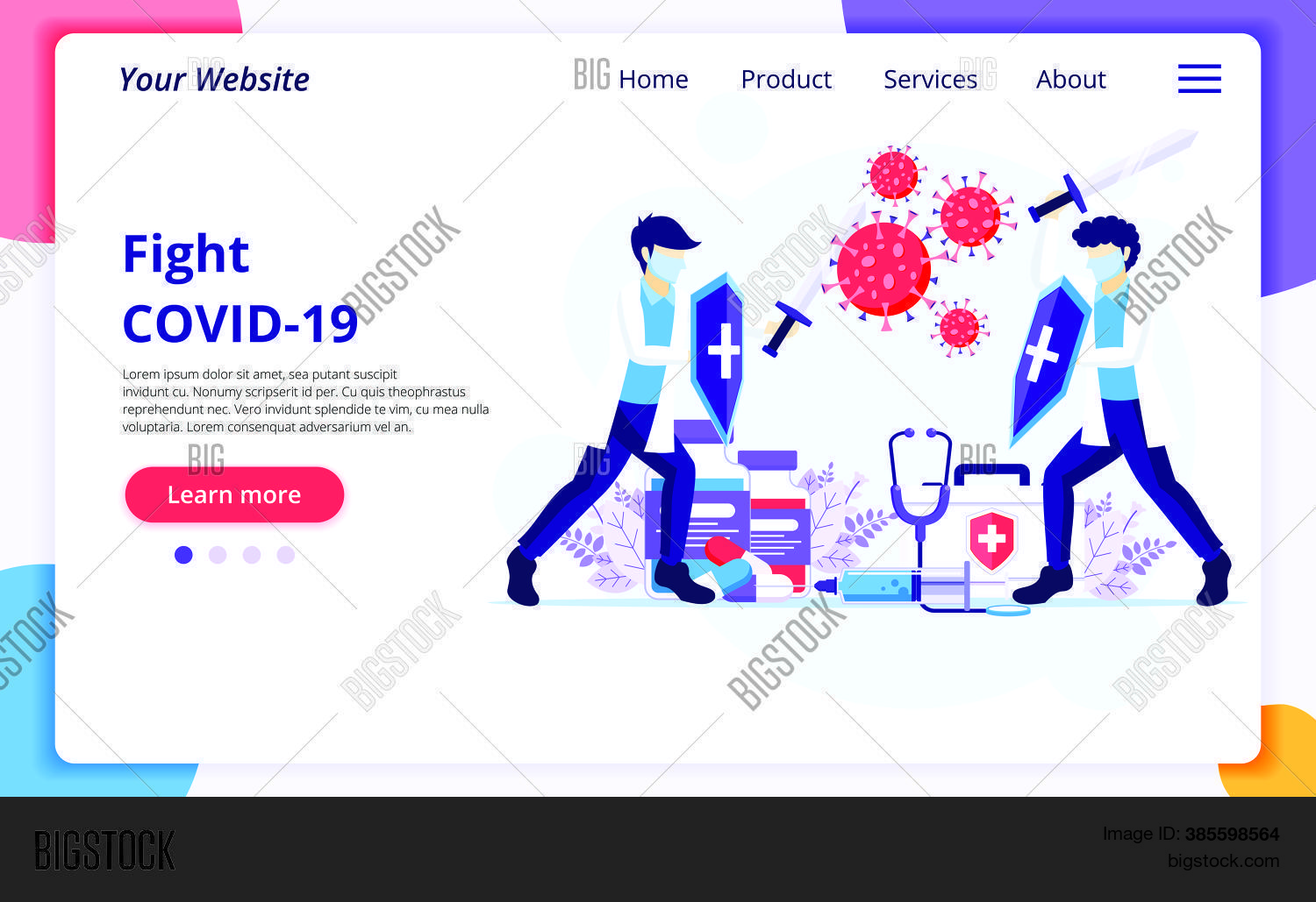 Fight Virus Concept, Vector & Photo (Free Trial) | Bigstock