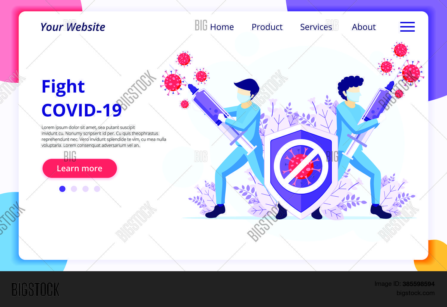 Fight Virus Concept, Vector & Photo (Free Trial) | Bigstock