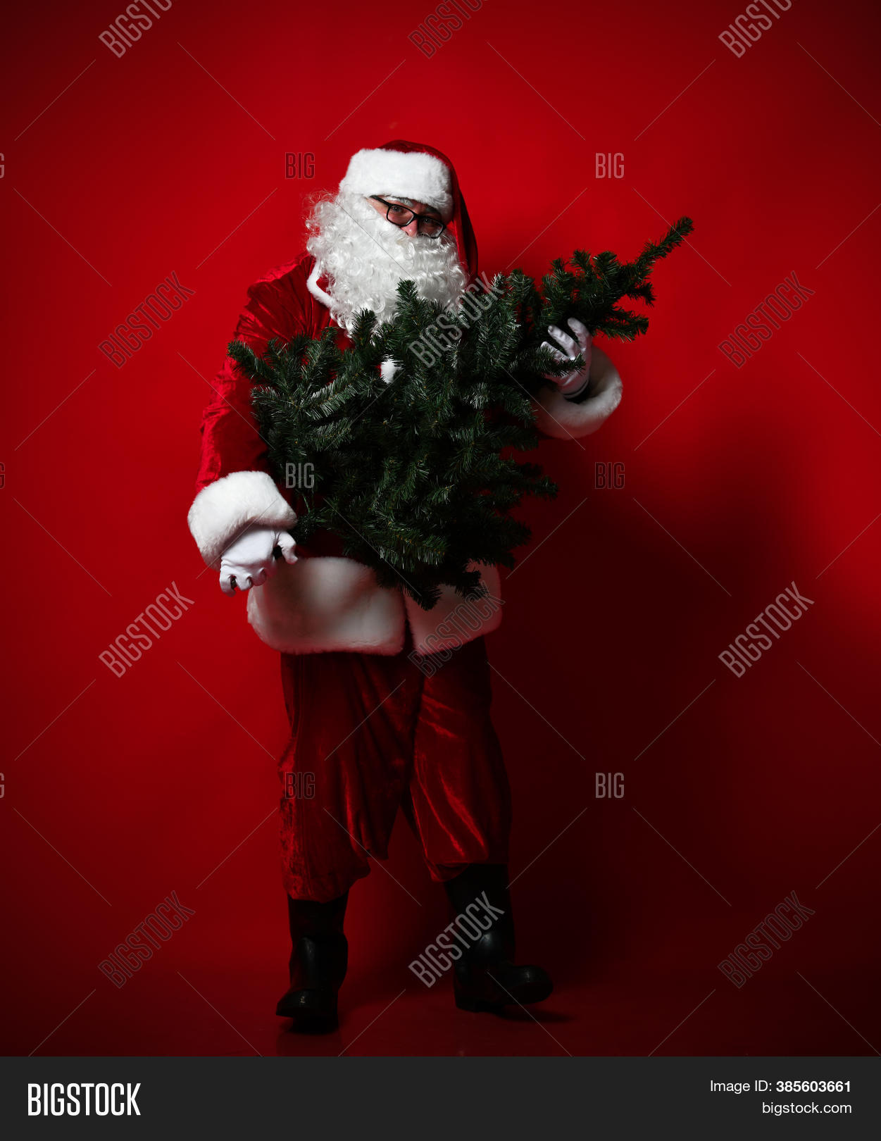 Happy Fat Belly Santa Image & Photo (Free Trial) | Bigstock