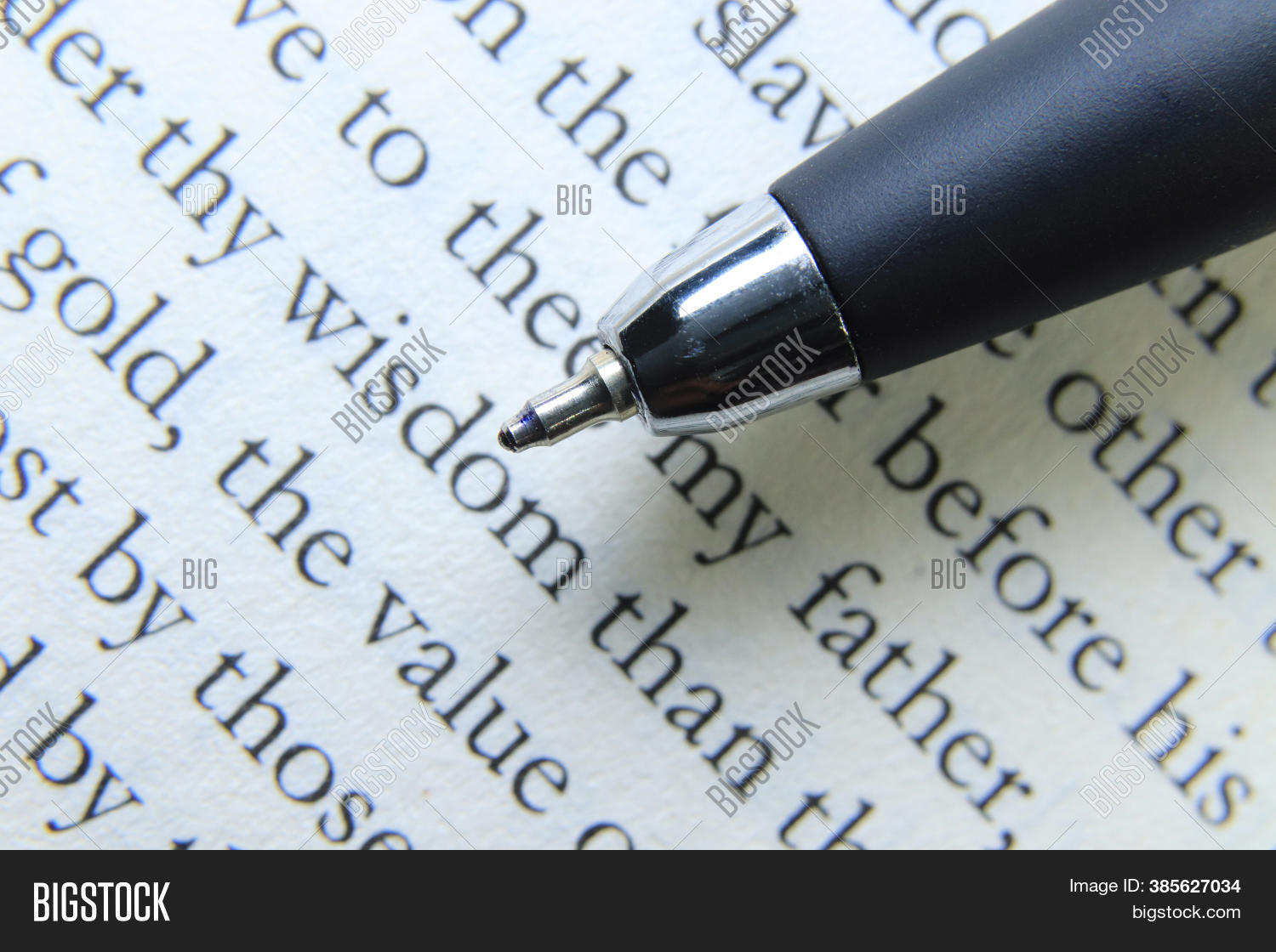 Pen On Book Photo Image & Photo (Free Trial) | Bigstock