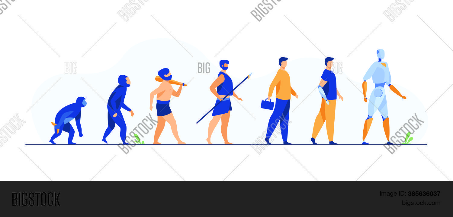 Human Evolution Vector & Photo (Free Trial) | Bigstock