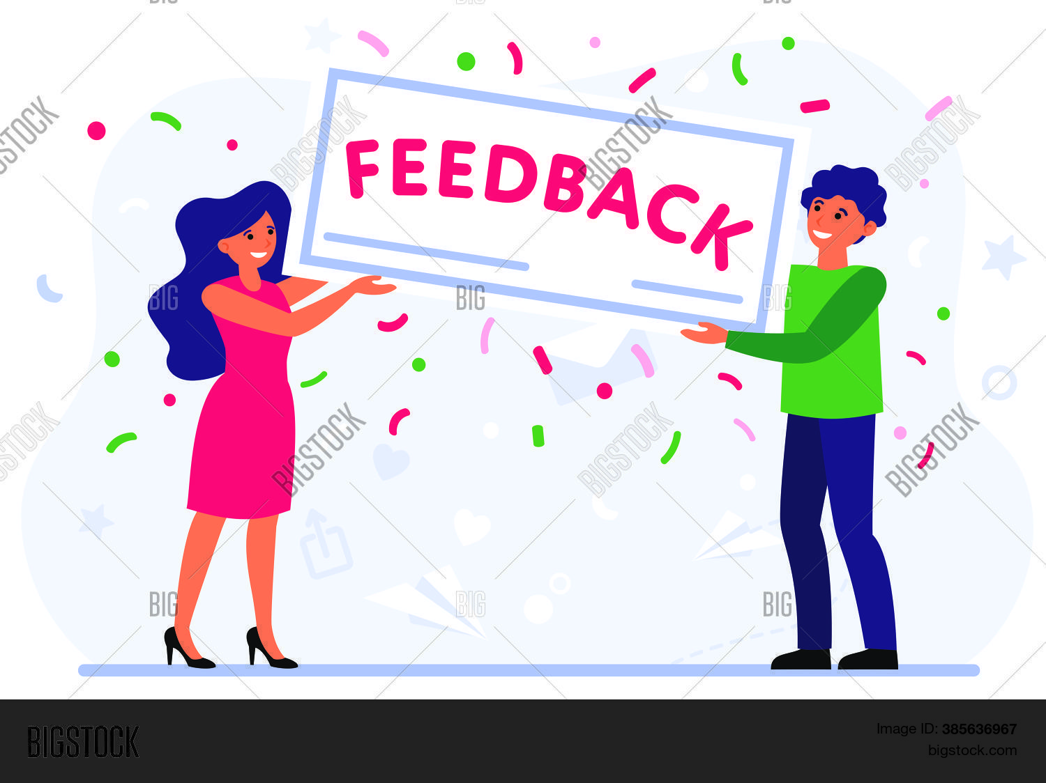 Positive Customer Vector & Photo (Free Trial) | Bigstock