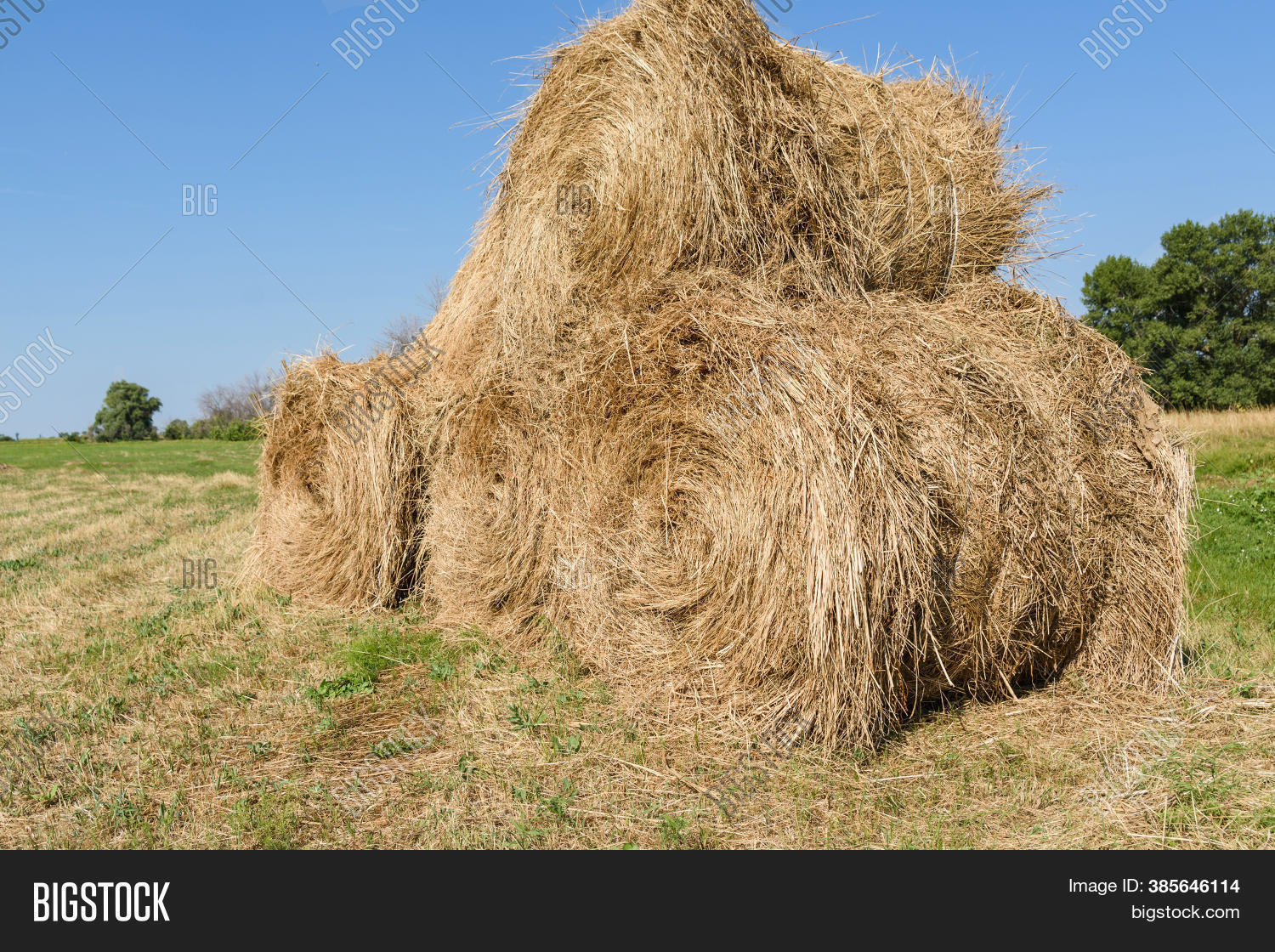Haystacks Stacked One Image & Photo (Free Trial) | Bigstock
