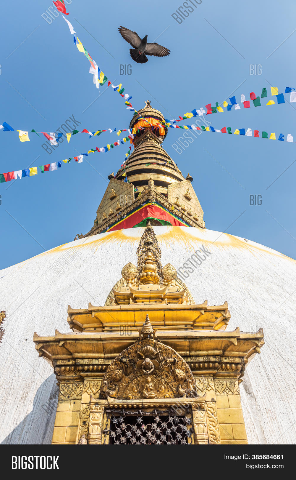 Tower Boudhanath Stupa Image & Photo (Free Trial) | Bigstock