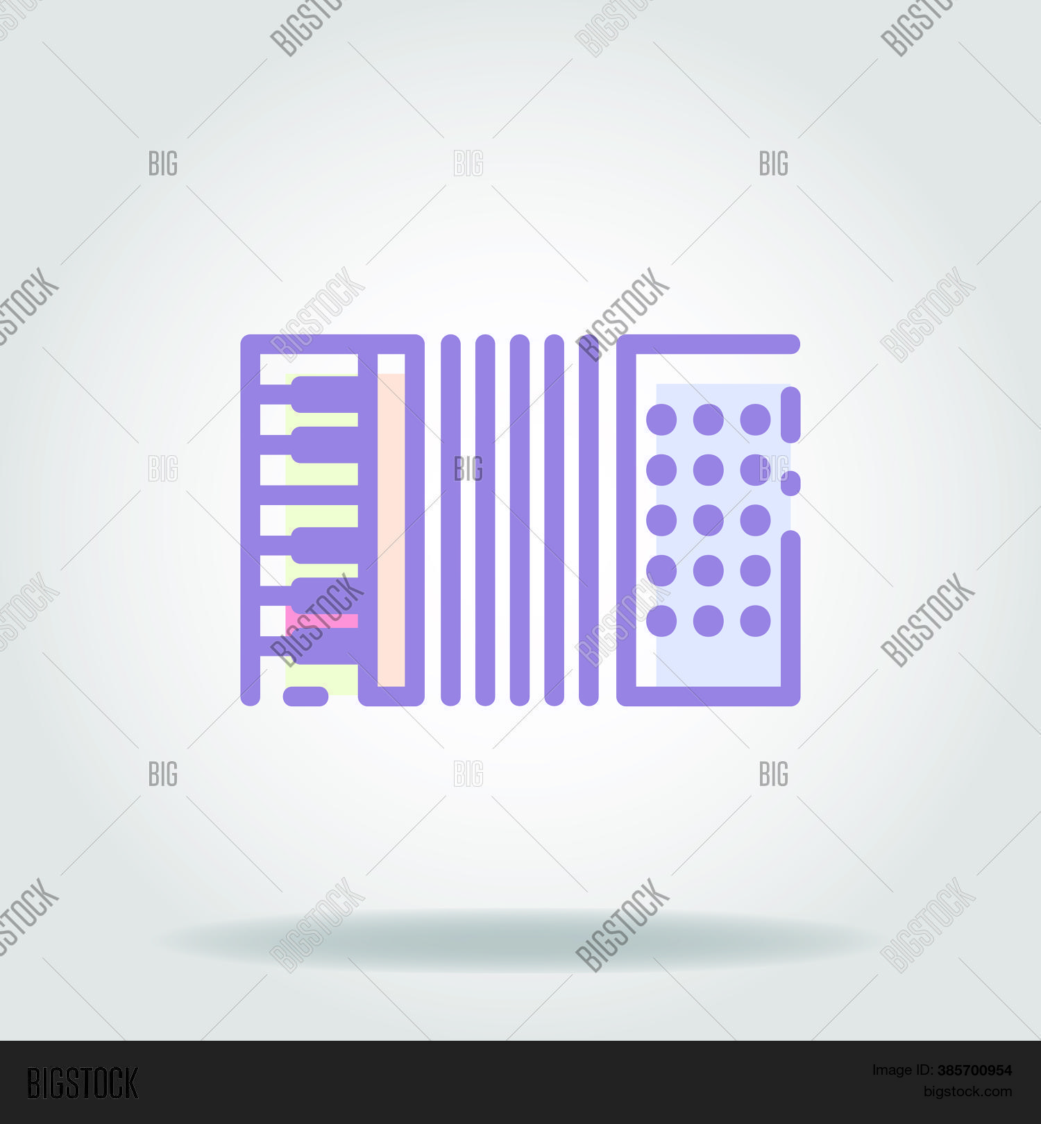 Accordion Icon Logo Vector & Photo (Free Trial) | Bigstock