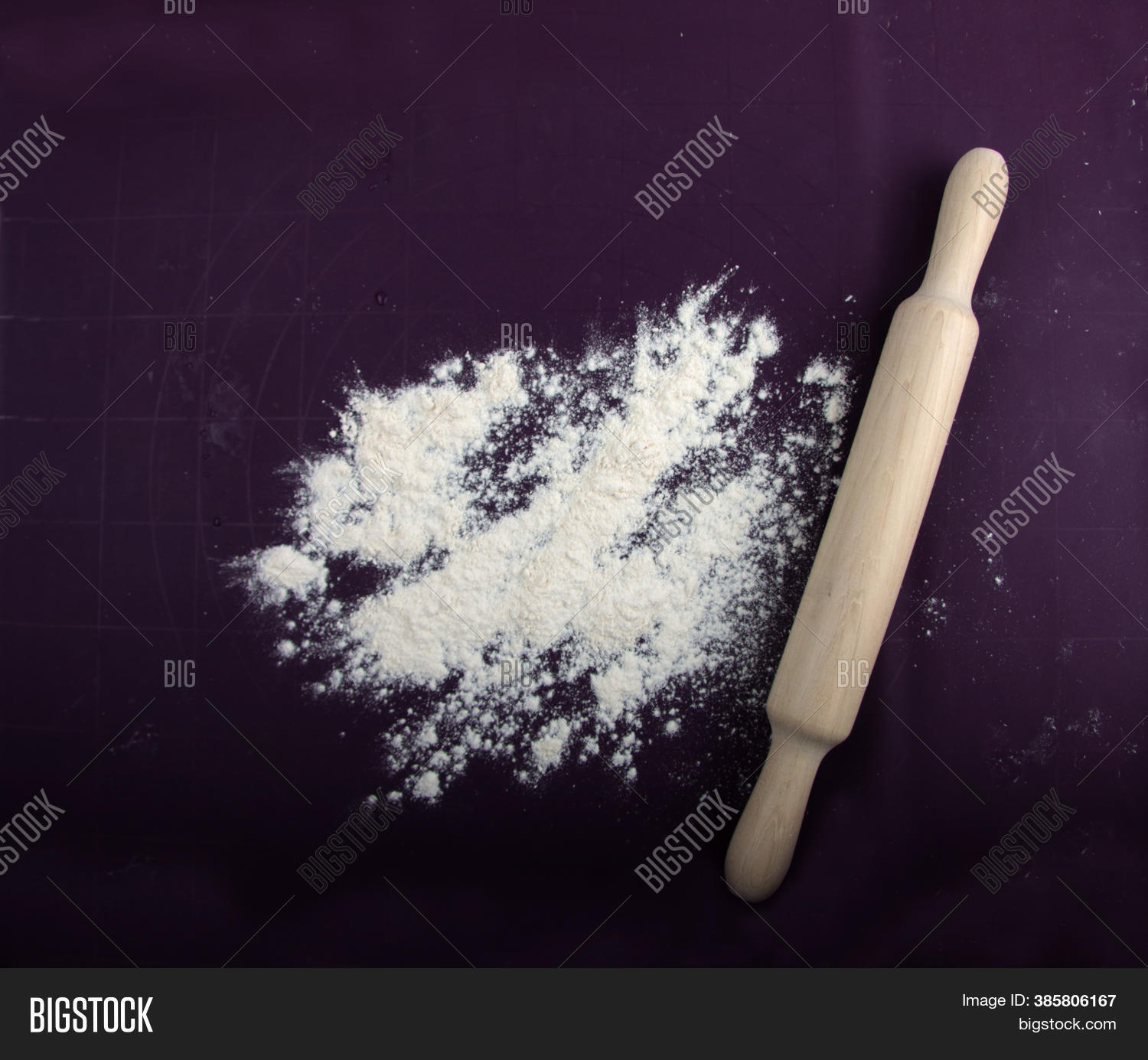 Flour Rolling Pin On Image & Photo (Free Trial) | Bigstock