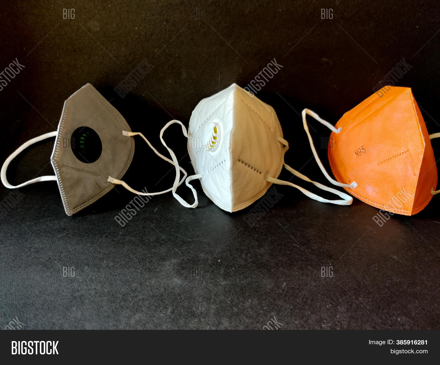 Three Kn-95 Face Masks Image & Photo (Free Trial) | Bigstock