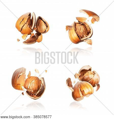 Set Crushed Hazelnuts Image & Photo (Free Trial) | Bigstock