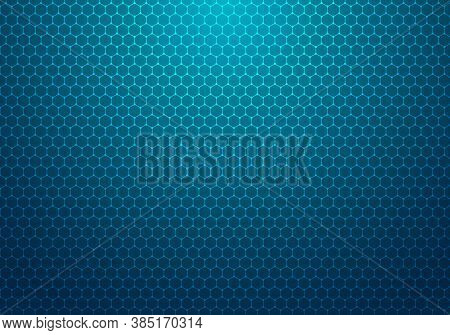 Abstract Blue Hexagon Vector & Photo (Free Trial) | Bigstock