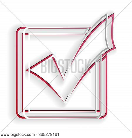 Paper Cut Check Mark Vector & Photo (Free Trial) | Bigstock