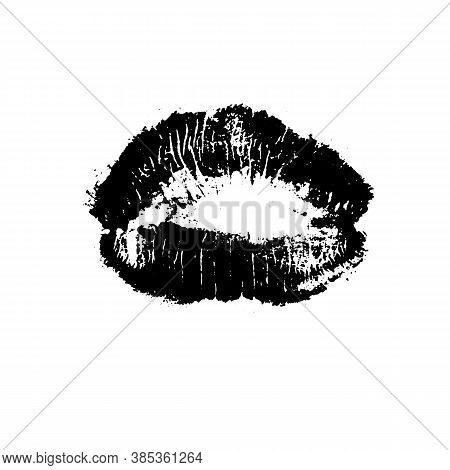 Lips Track Print. Vector & Photo (Free Trial) | Bigstock