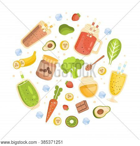 Smoothies Banner Vector & Photo (Free Trial) | Bigstock