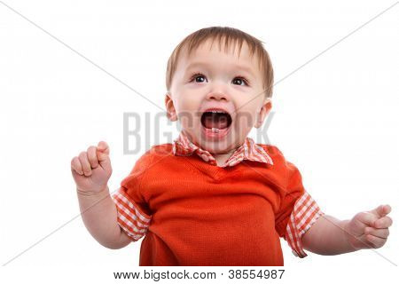 Excited Young Baby Boy Image & Photo (Free Trial) | Bigstock