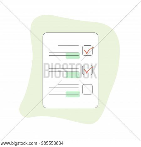 Check List Checkboxes Vector & Photo (Free Trial) | Bigstock