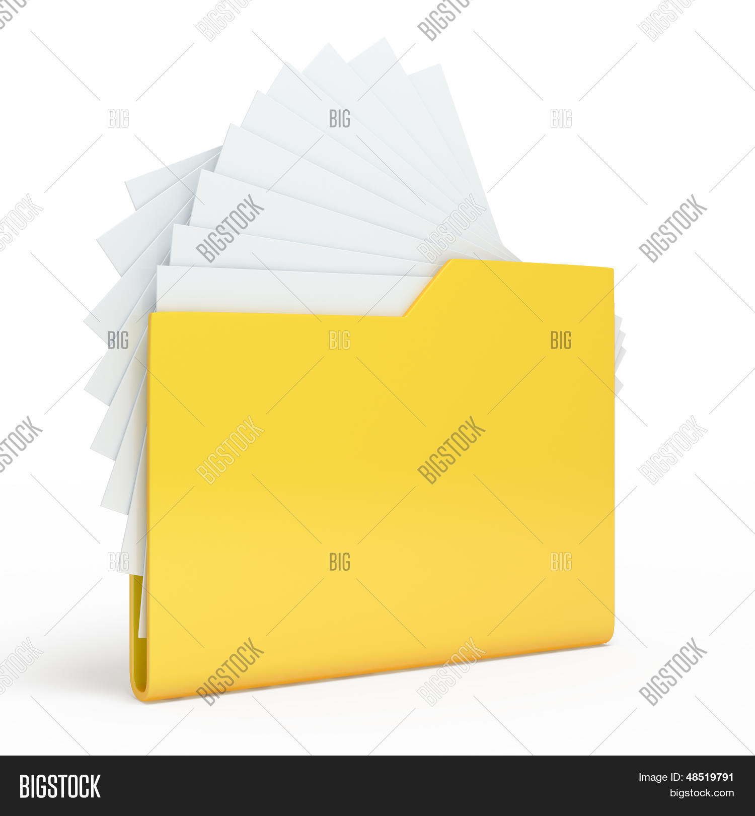 Yellow Folder. Image & Photo (Free Trial) | Bigstock