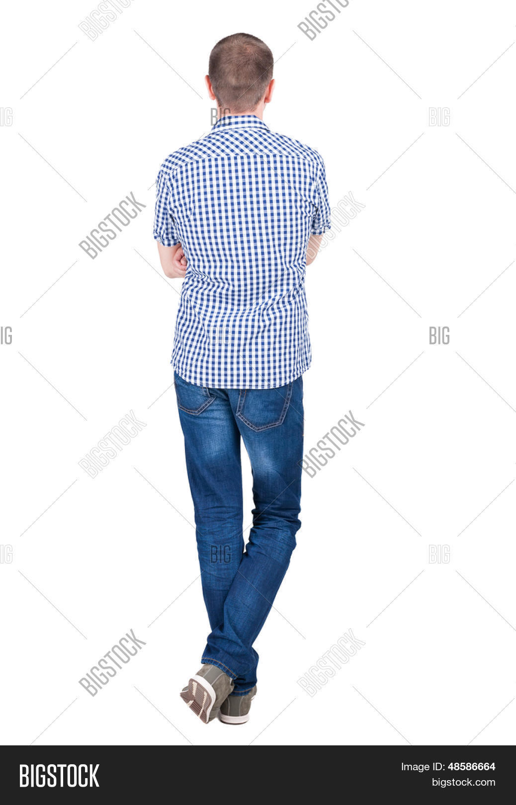 Back View Handsome Man Image & Photo (Free Trial) | Bigstock