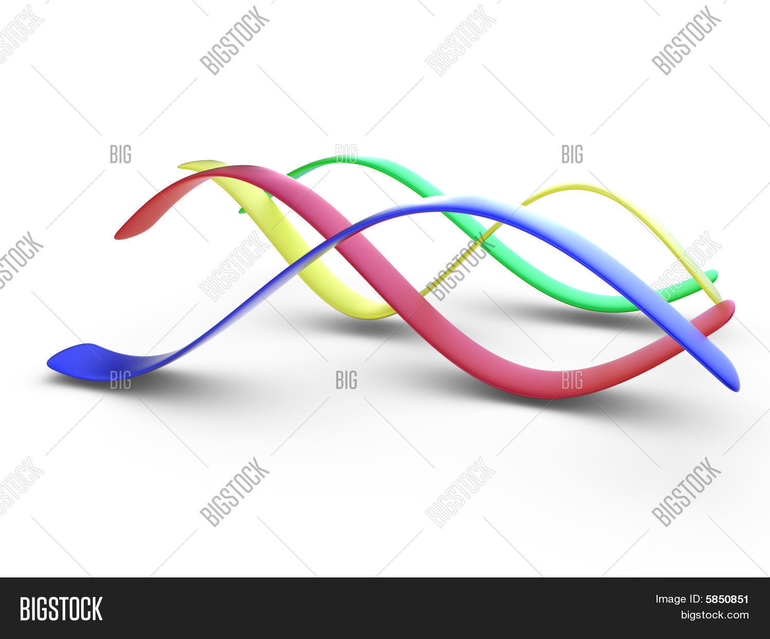 Colorful 3D Curves Image & Photo (Free Trial) | Bigstock