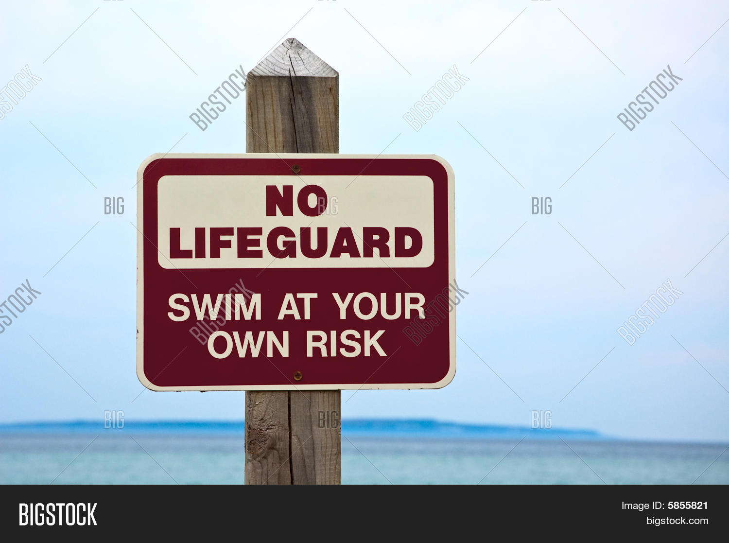 "no Lifeguard On Duty Image & Photo (Free Trial) | Bigstock