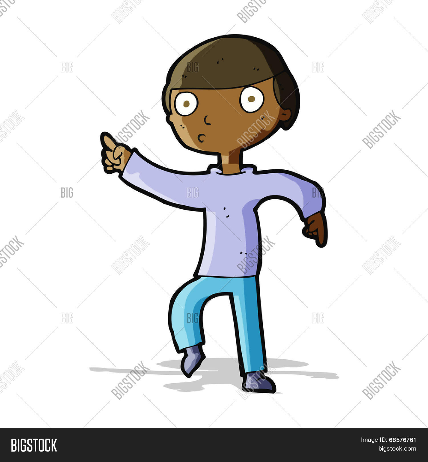Cartoon Boy Pointing Image & Photo (Free Trial) | Bigstock