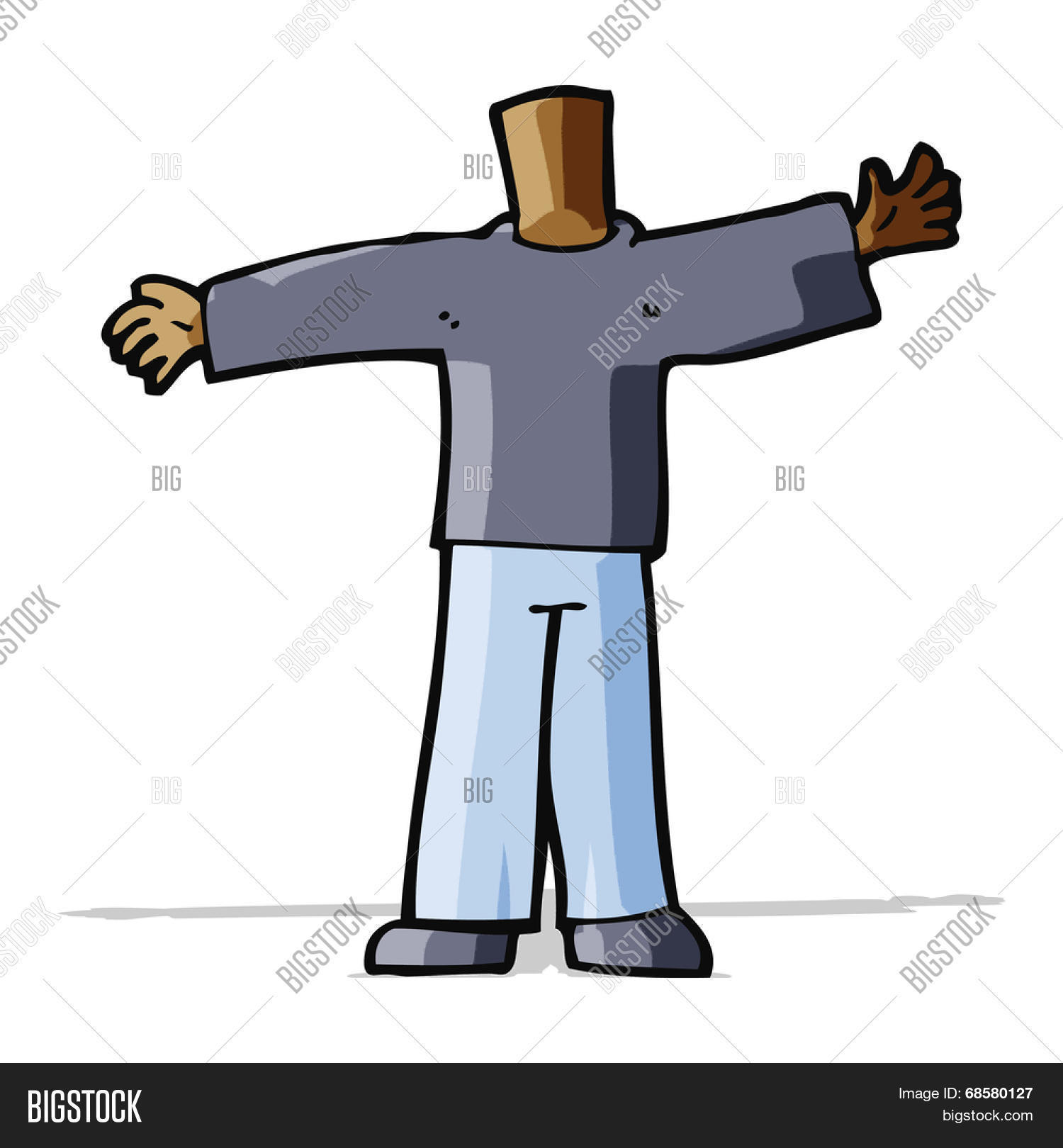 Cartoon Body Open Arms Image & Photo (Free Trial) | Bigstock