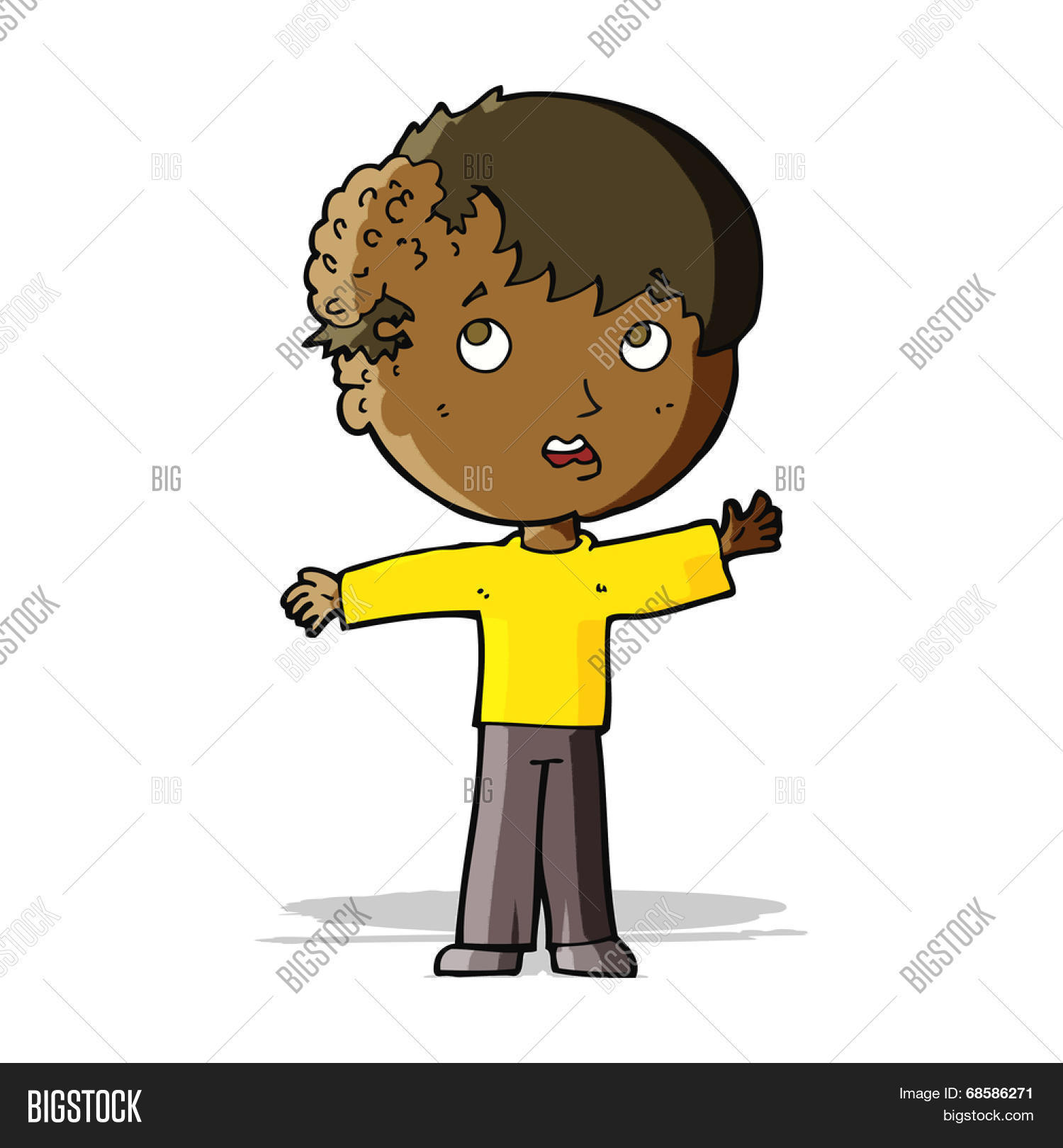 Cartoon Boy Growth On Image & Photo (Free Trial) | Bigstock