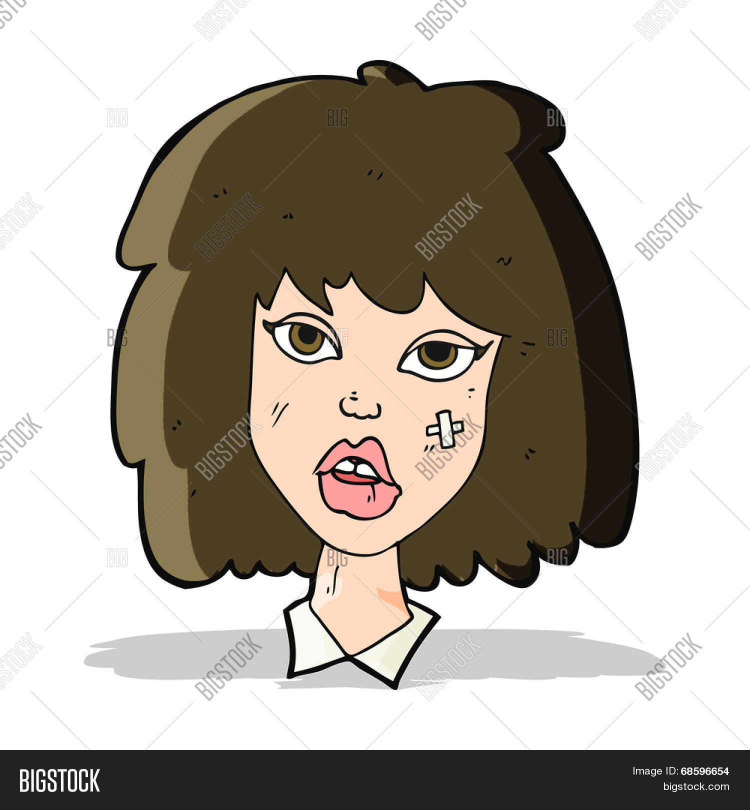 Cartoon Woman Bruised Image & Photo (Free Trial) | Bigstock