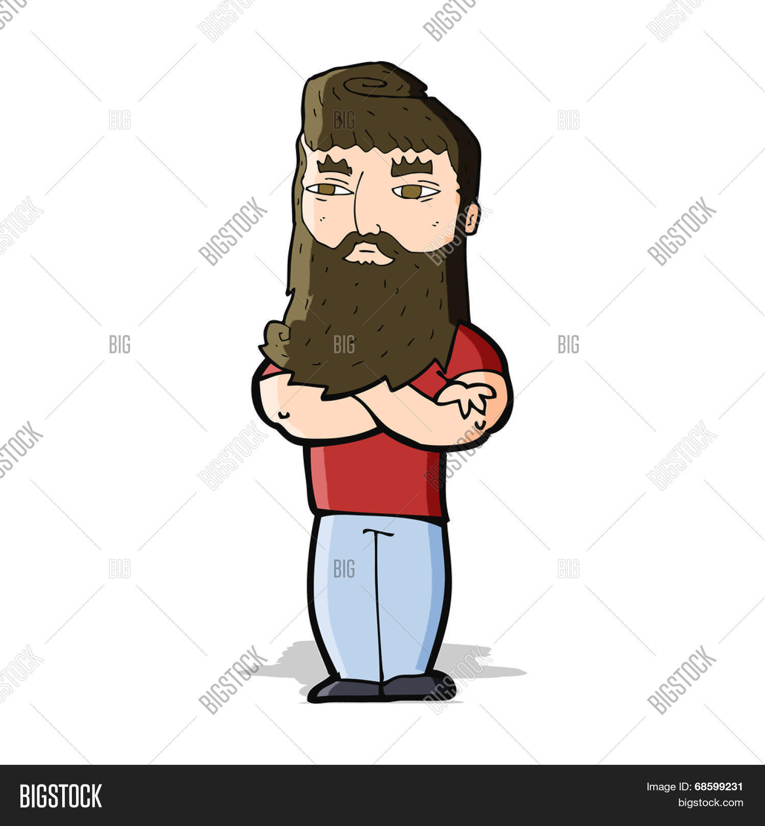 Cartoon Serious Man Image & Photo (Free Trial) | Bigstock