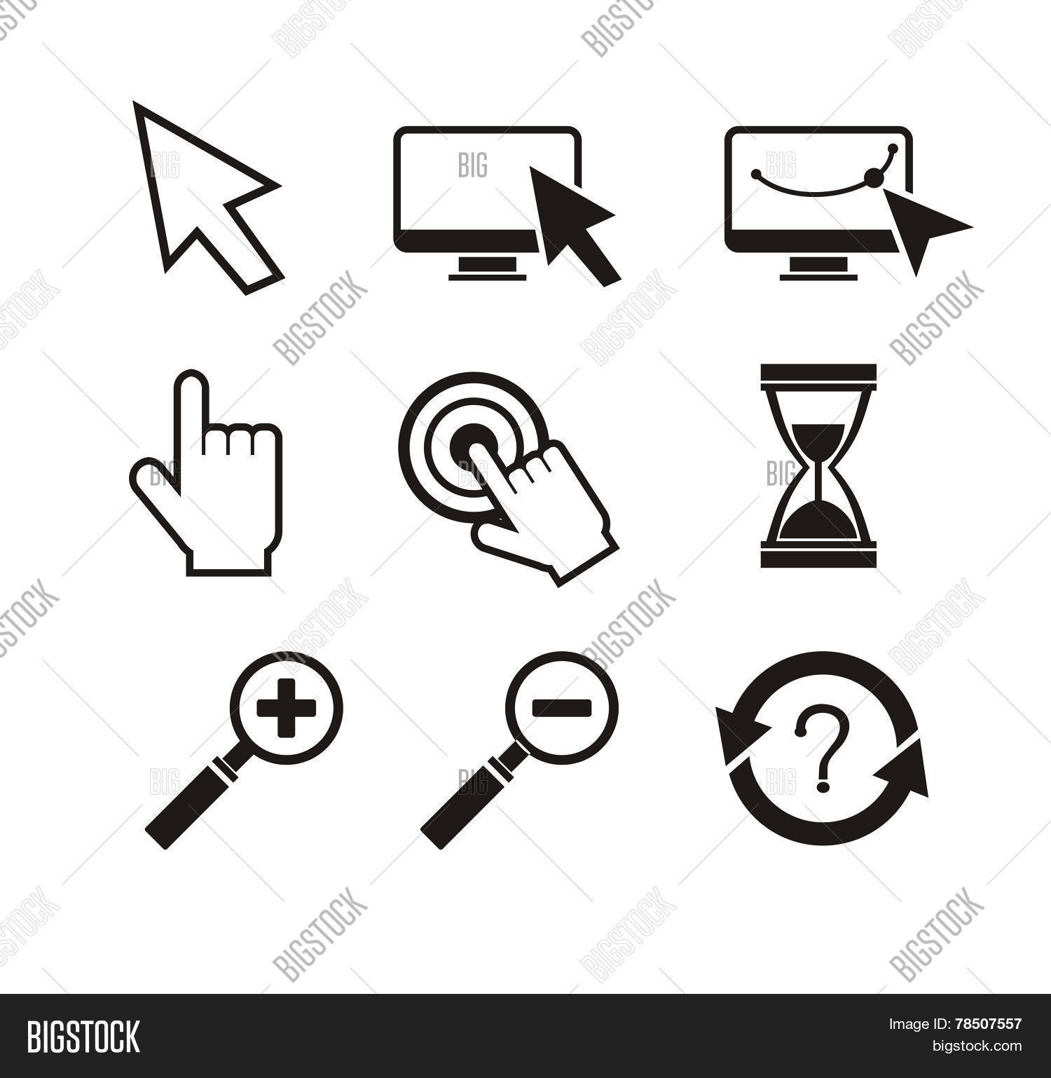 Set Mouse Cursors Vector & Photo (Free Trial) | Bigstock
