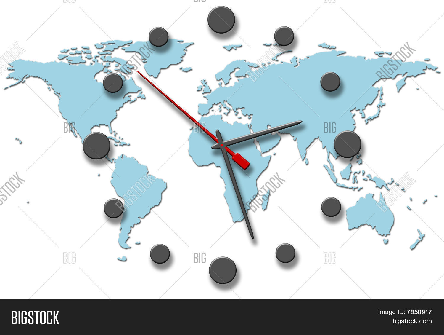 Earth Time Clock Hands Image & Photo (Free Trial) | Bigstock