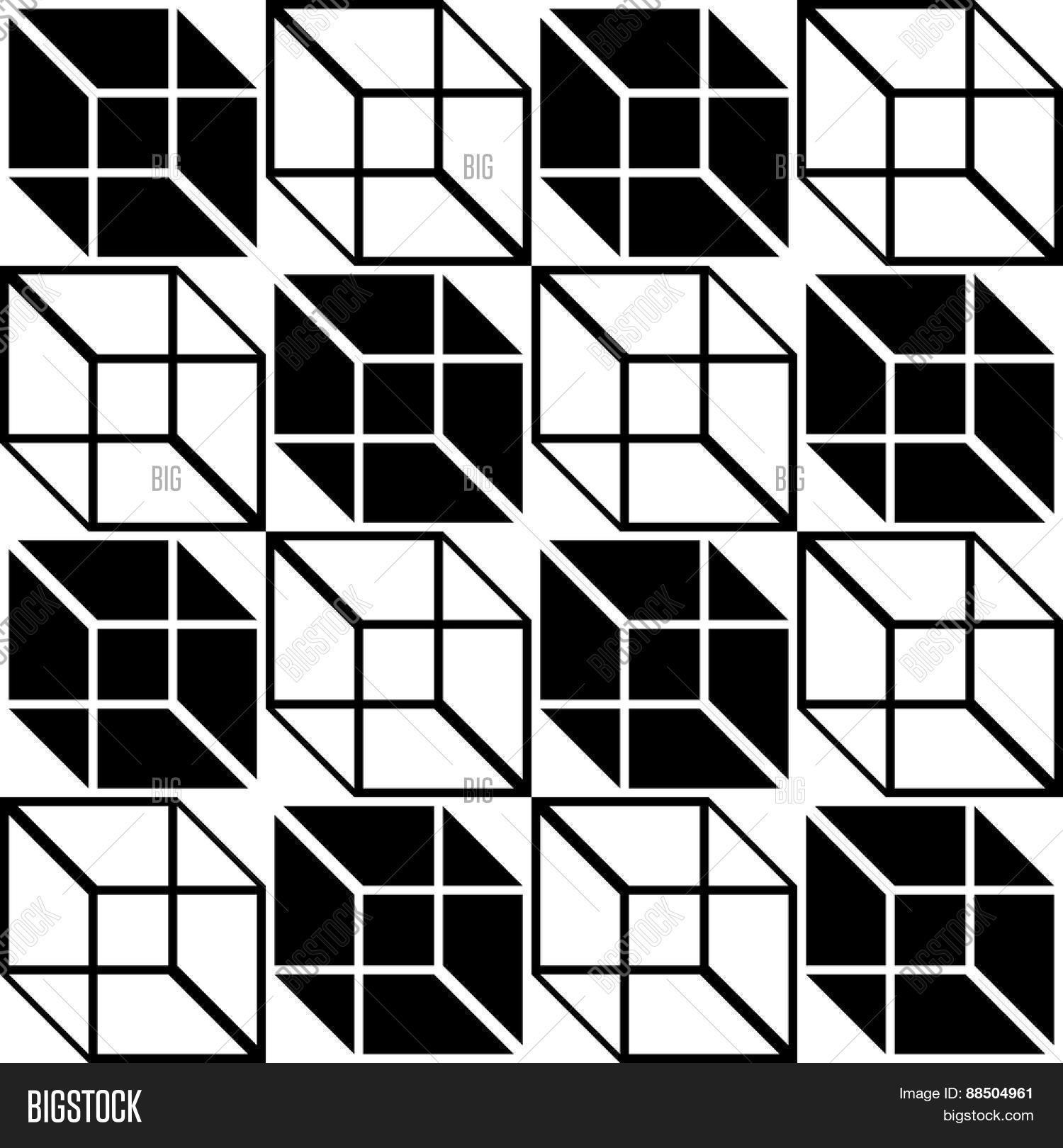 Seamless Cube Pattern Vector & Photo (Free Trial) | Bigstock